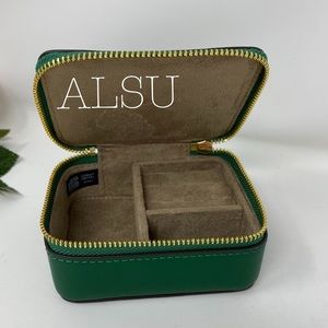 Michael Kors | Bags | Michael Kors Small Jewelry Case Box Leather Green ...